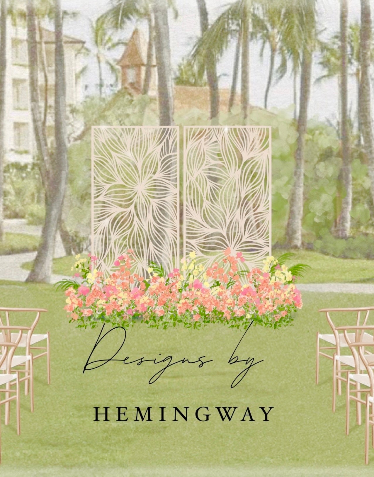 Designer backdrop screen - Rental – Hemingway Shop